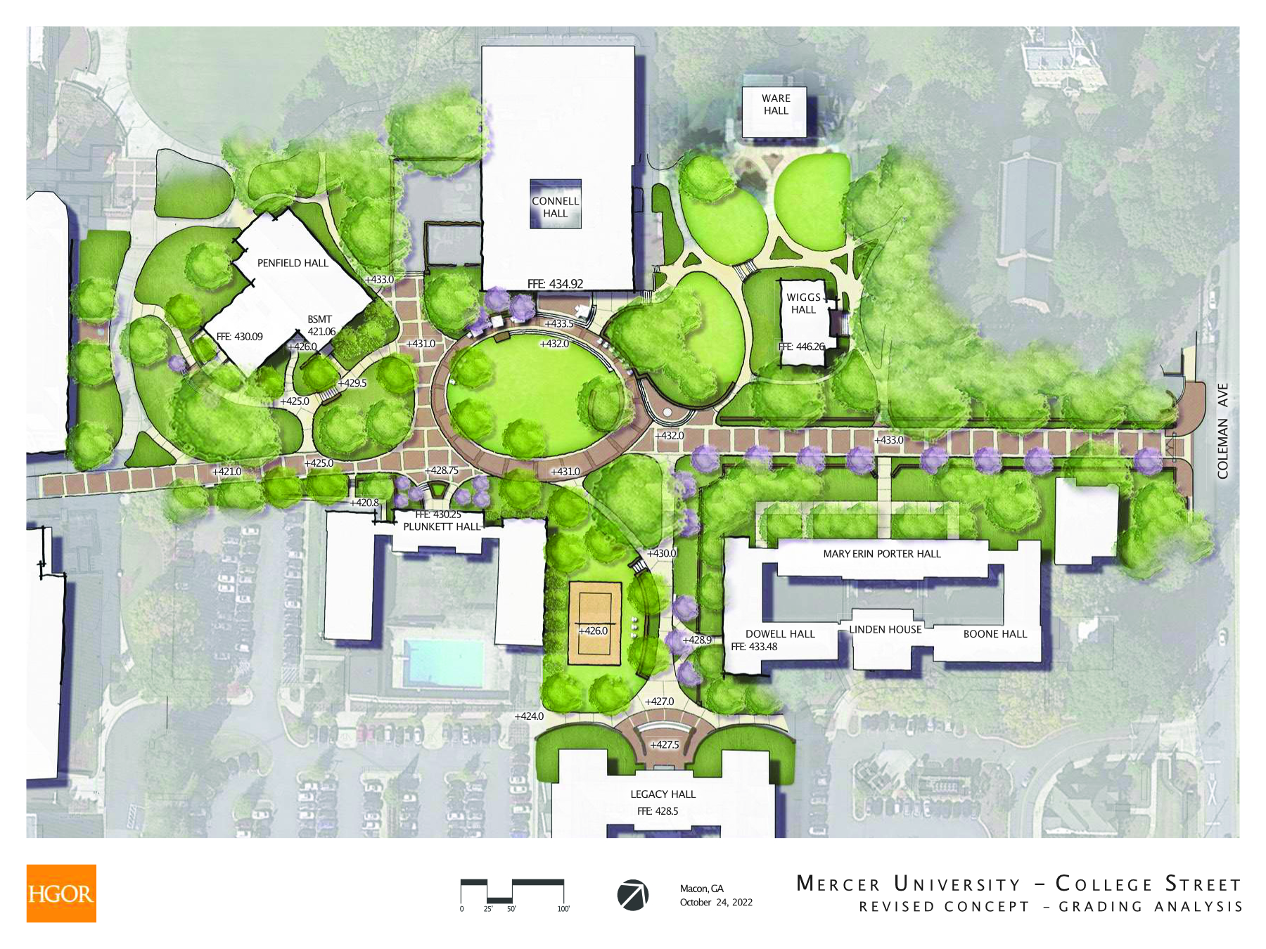 Construction project to transform College Street on Macon campus