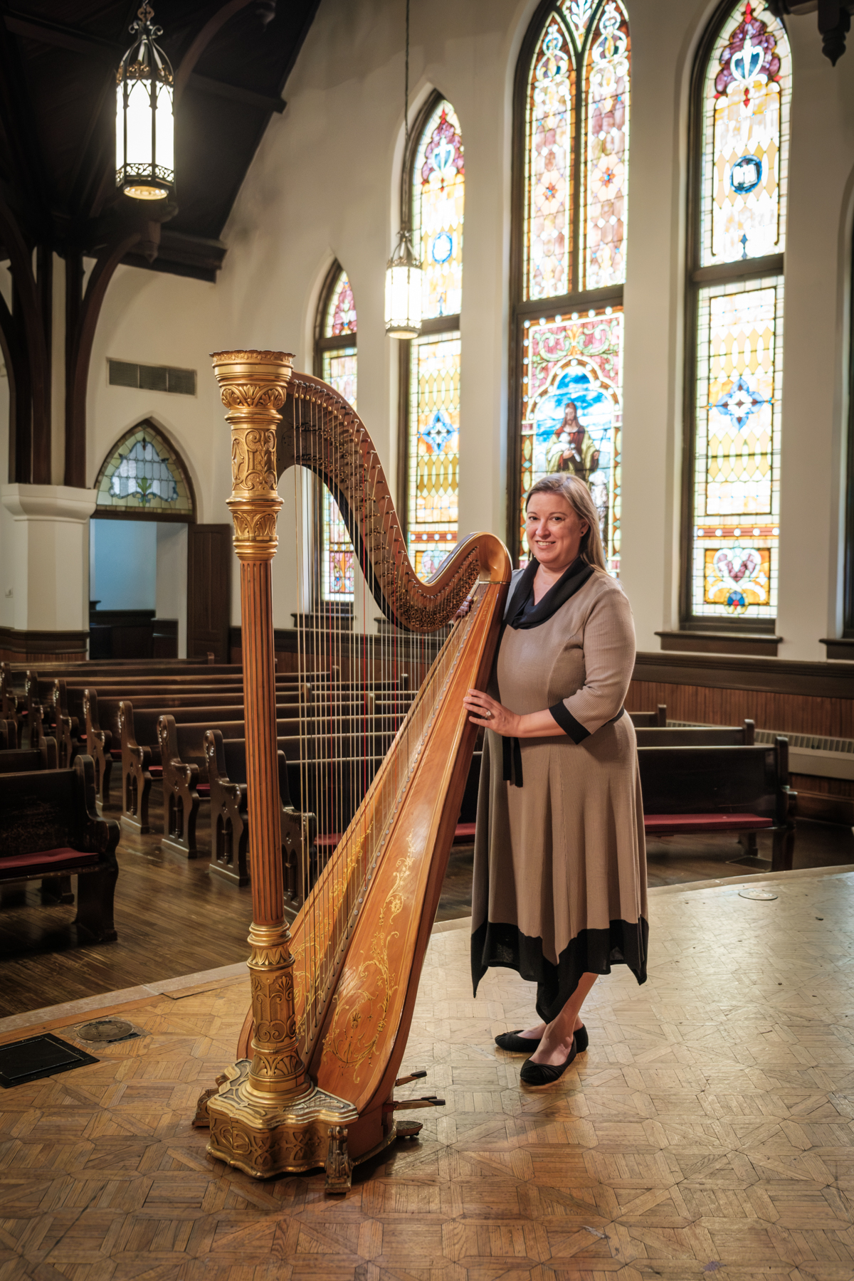 Mercer professor restores 105-year-old harp